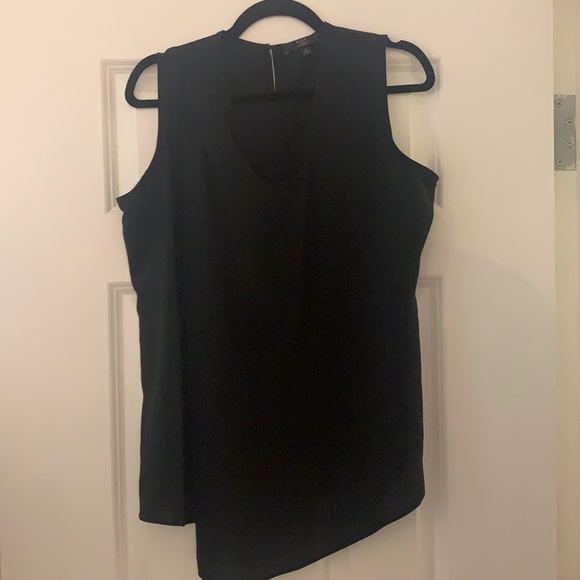 Alex Marie | Tops | Black Asymmetric Alex Marie Blouse | Poshmark